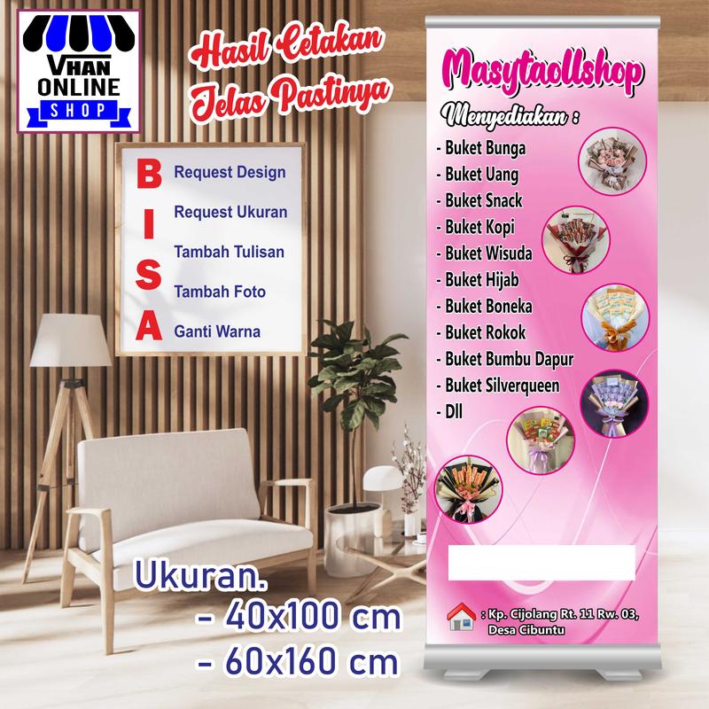 Custom Banner Buket Spanduk Bouquet Keren Murah - Shop | Tokopedia