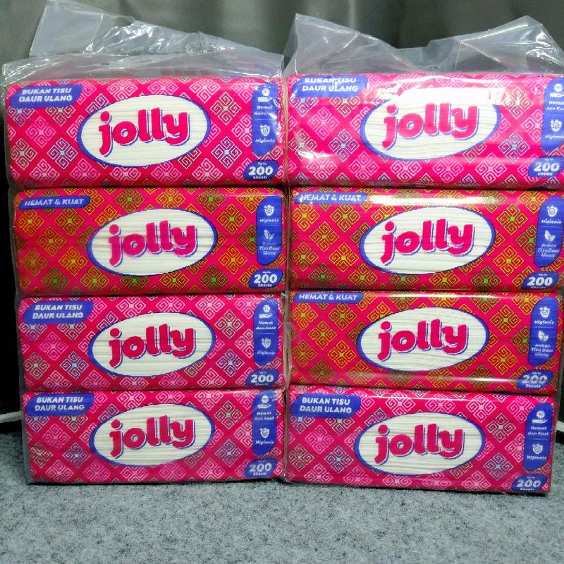 [BUNDLE 4 PCS !!] TISU JOLLY ISI 20O SHEETS - Shop | Tokopedia