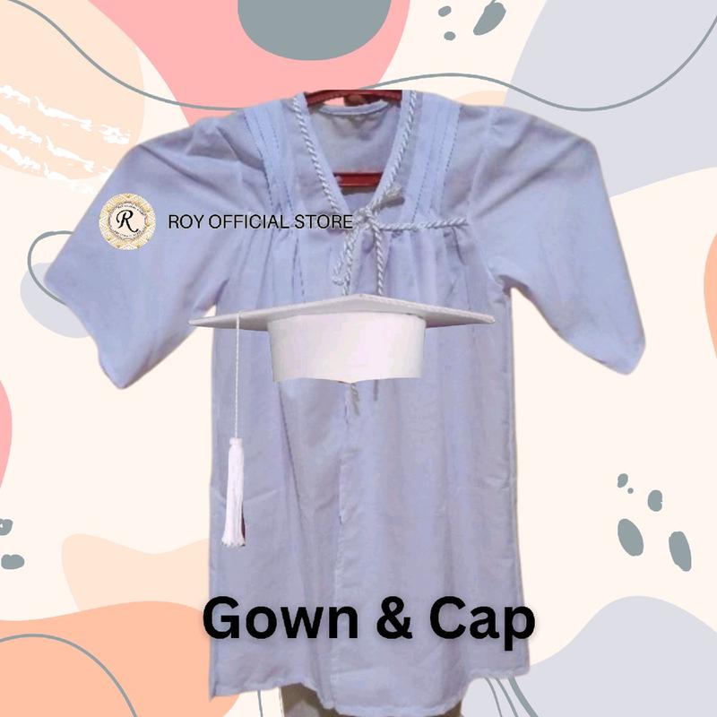 TOGA GOWN WITH CAP WHITE ( Tetoron Fabric ) - TikTok Shop Philippines
