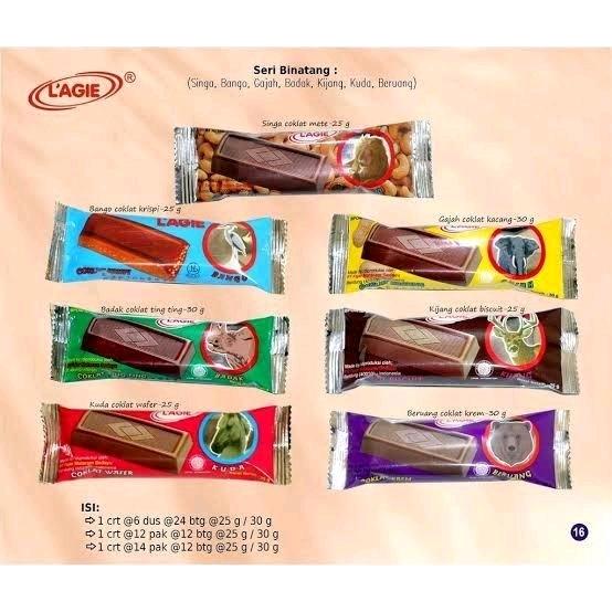 Jual L'AGIE COKLAT SERI BINATANG GAJAH | BERUANG | KIJANG | SINGA ...
