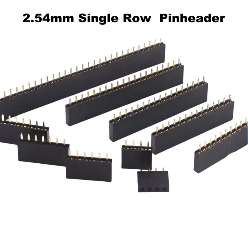 10 PCS 2.54mm Single Row Female Sockets Pin Header 2P 3P 4P 5P - TikTok ...