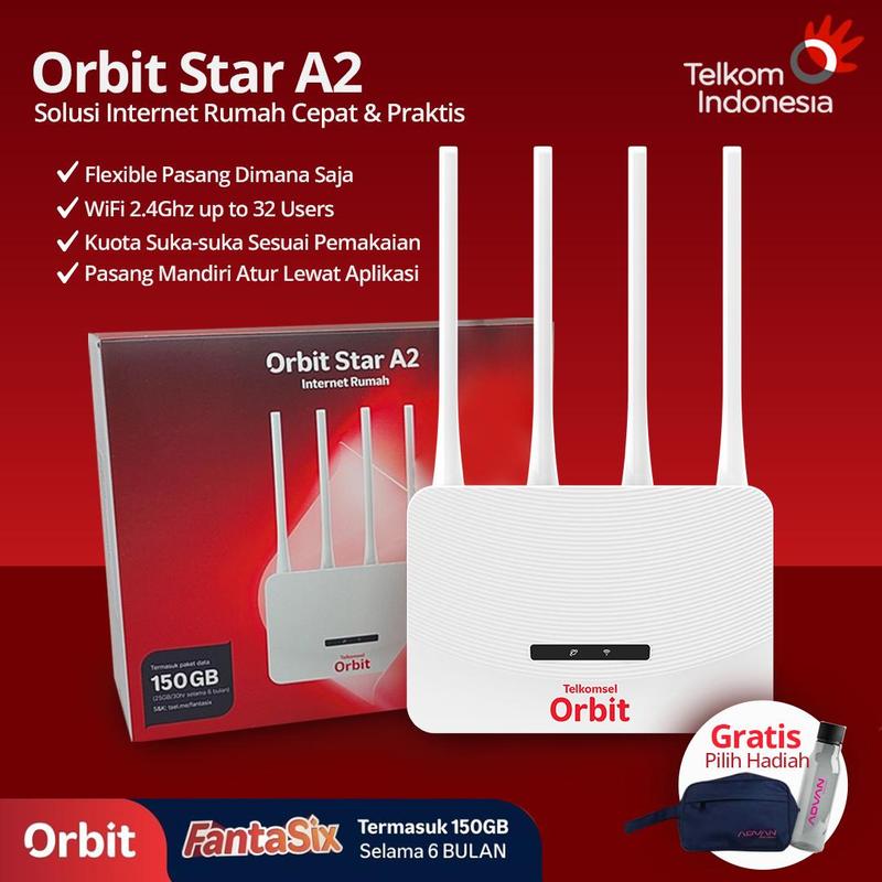 Modem Wifi Orbit Star A2 Modem Wifi Sim Card Antena Sinyal (FREE Kuota ...