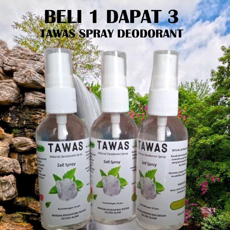 PAKET 3PCS TAWAS DEODORANT SPRAY 60ML SO - Shop | Tokopedia