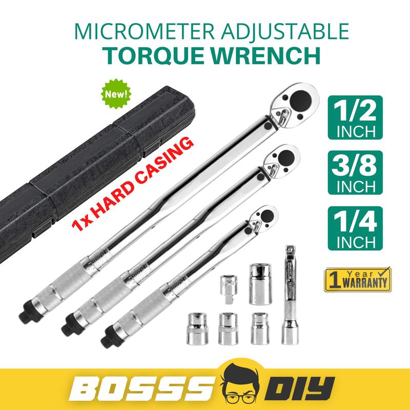 1/2'' Driver Click Adjustable Micrometer Torque Wrench Spana - TikTok ...