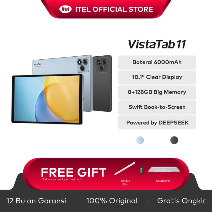 Promo SPECIAL LIVE itel VistaTab 11 + Keyboard + Pen - 12GB(4+8)+128GB ...