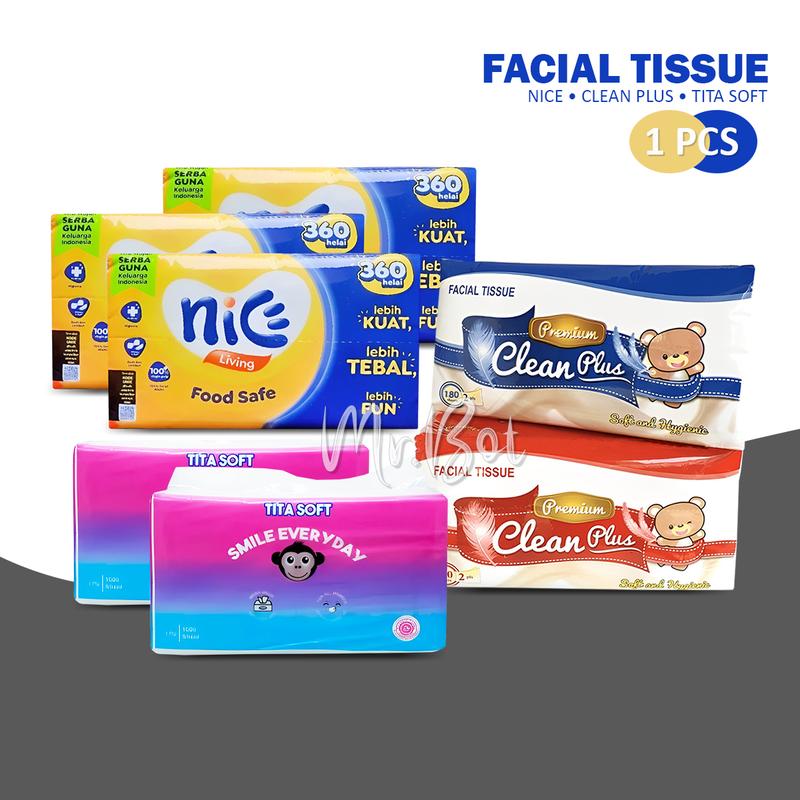 1pc Tisu Nice Clean Plus Tita Soft 180 Sheet Facial Tissue - Shop ...