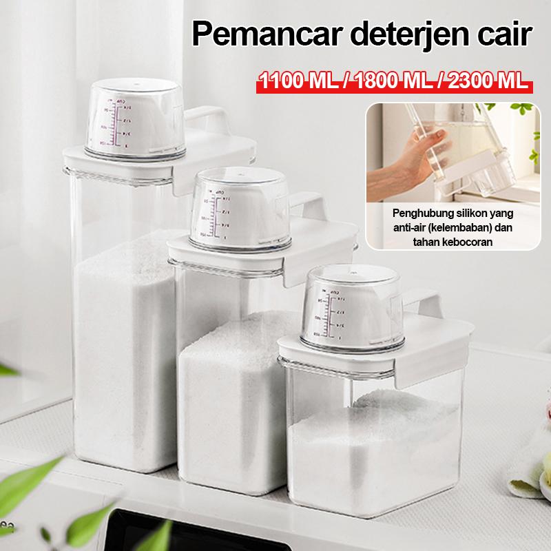 Pemancar Deterjen Cair Transparan 1100 ML/1800 ML/2300 ML Kelembaban ...