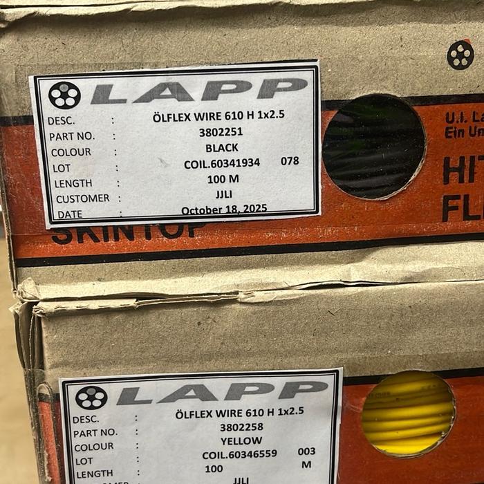 Jual LAPP Cable / Kabel Merk LAPP type NYAF 1 x 2,5mm 100m tembaga ...