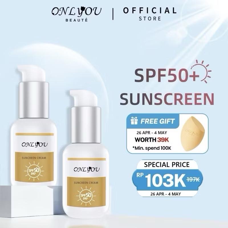 Beli 1 Gratis 1 ONLYOU Sunscreen UV Defender Protector SPF50+ - Shop ...