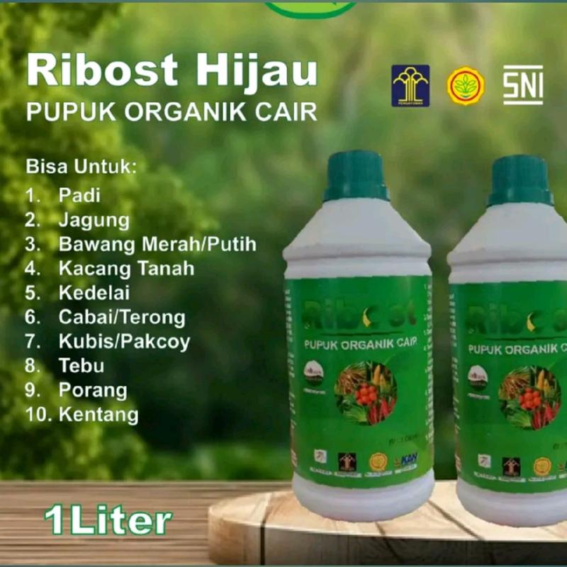 Ribost hijau pupuk cair multifungsi untuk semua jenis tanaman 1 liter ...