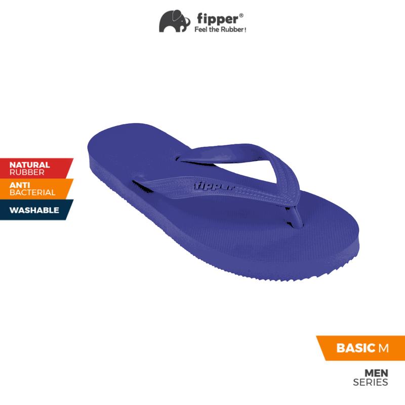 Fipper Selipar Basic M Getah Blue (Dark) - Fipper Slipper Basic ...