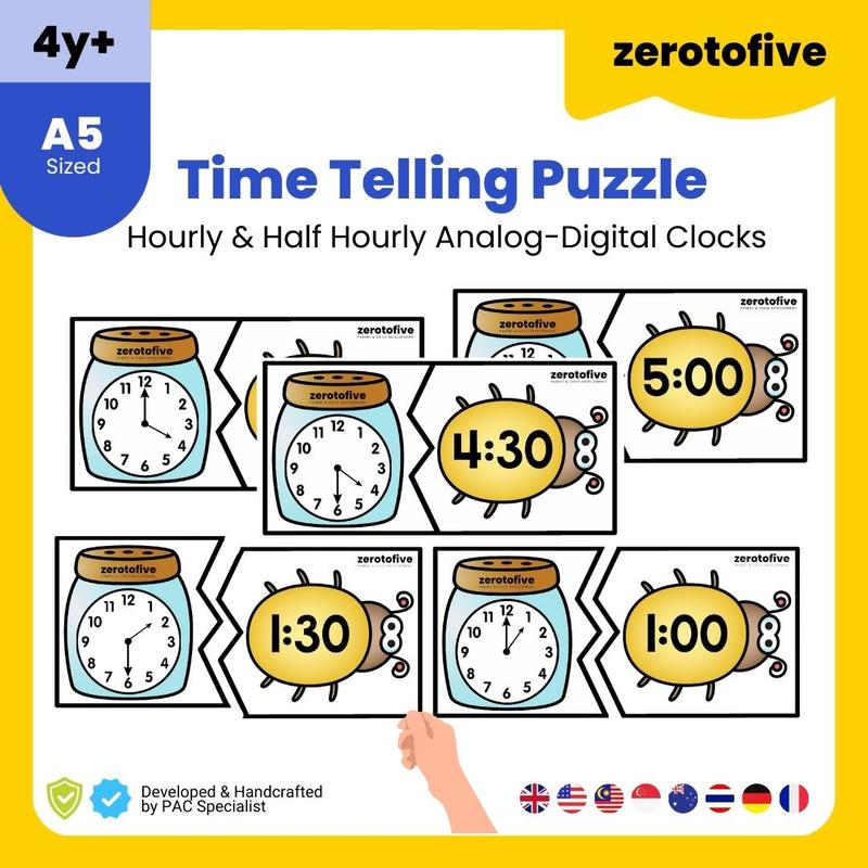 Montessori Toys Early Learning Busy Bag: Telling Time Puzzle - TikTok ...