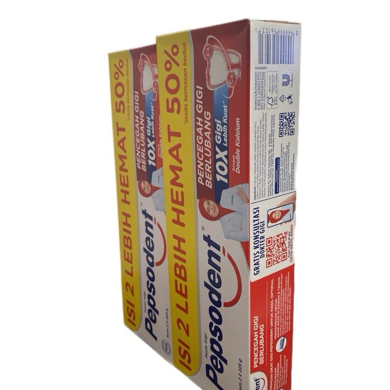 VALUE PACK PEPSODENT {BELI 1 GRATIS 1} 2pcs X 225g [Dalam satu kemasan ...