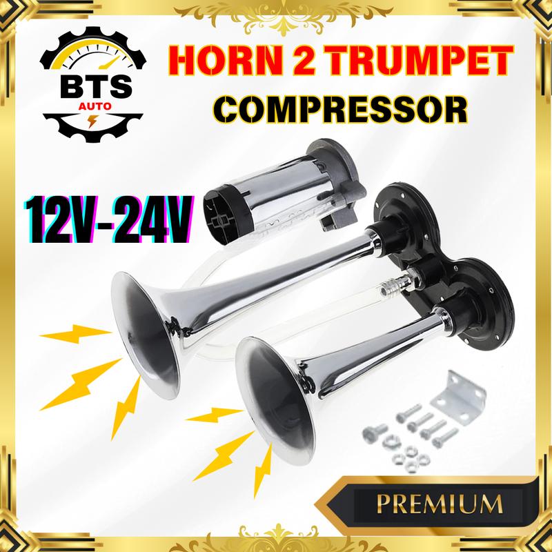 BTS Lori 12V 24V Horn 2 Trumpet Compressor Bateri Super Loud - TikTok ...