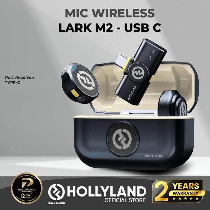 Promo Hollyland Lark M2 USB C Mic Wireless 350m dengan Kualitas Suara ...
