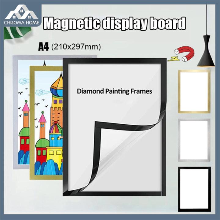 Bingkai Foto Magnetik, Saiz A4 dan A3, Papan Paparan Gambar Pelekat ...