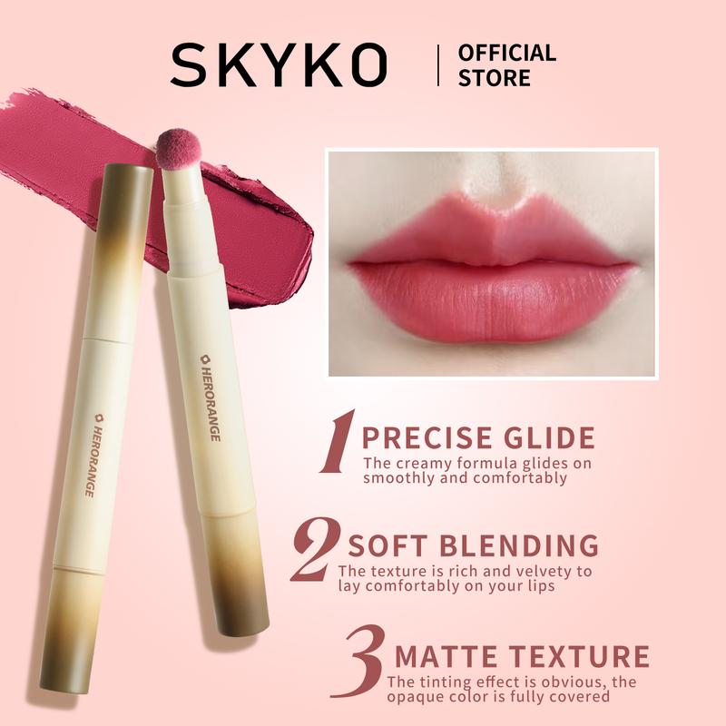 SKYKO Velvet Matte Lip Glaze Rich Color Makeup Lip Glaze - TikTok Shop ...
