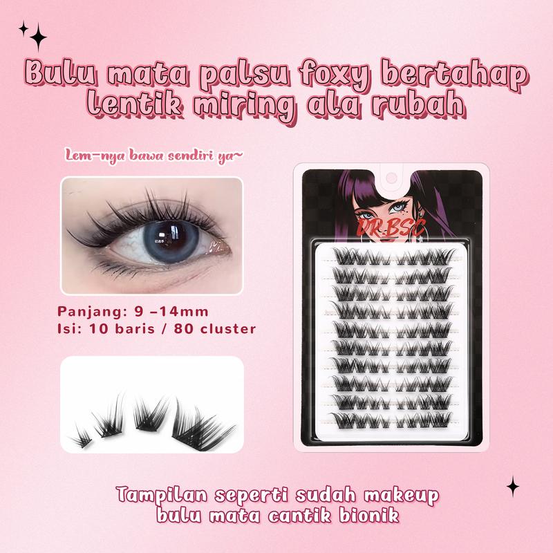 EYEVA【F-A11】Bulu Mata Palsu 10 Strip+Gaya Rubah Serong Bertingkat ...