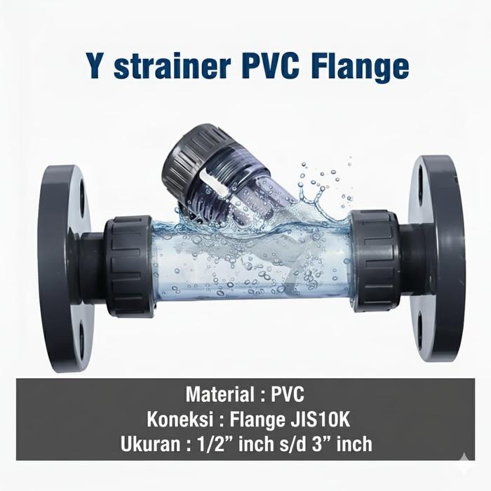 Jual Y Strainer Pvc model Flange ukuran 4" inch JIS 10K / Y strainer ...
