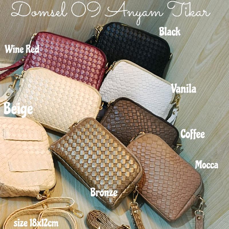 Domsel 09 Anyam Tikar, Dompet selendang, slingbag Wanita, dompet - Shop ...
