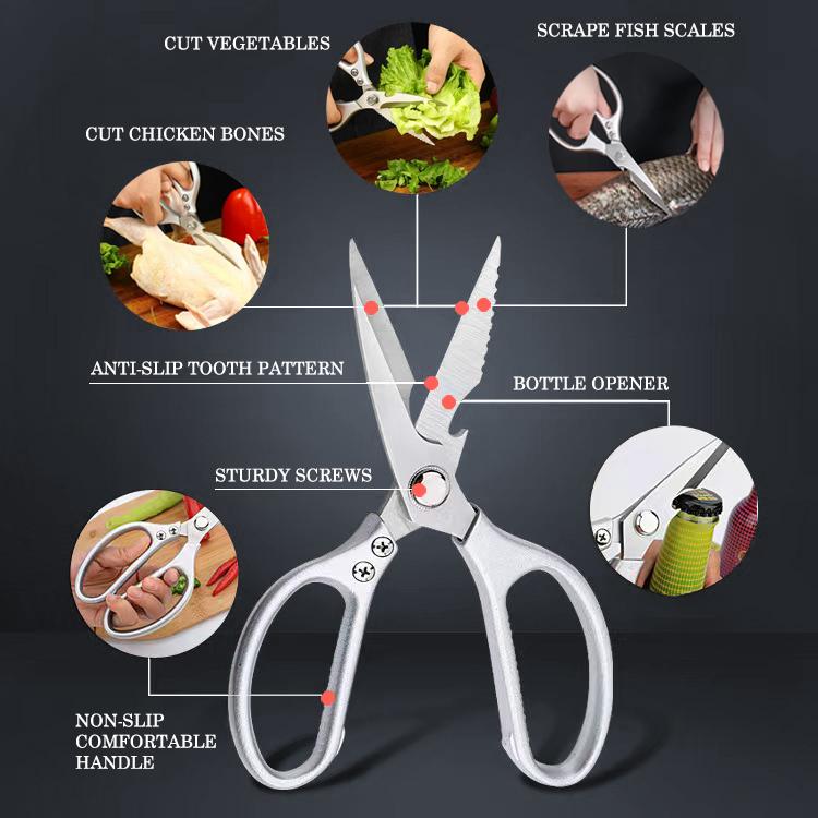 Japan SK5 StainlessKitchen scissors Multi-functional kitchen - TikTok ...