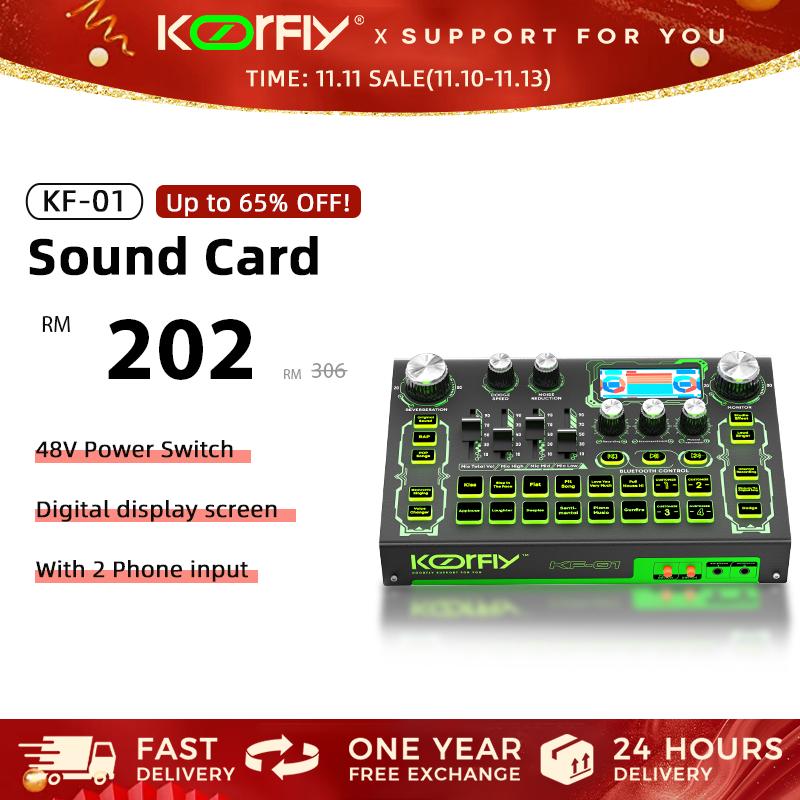 [Penjual Tempatan] Koorfly KF01 48V Sound Card Sesuai untuk set ...