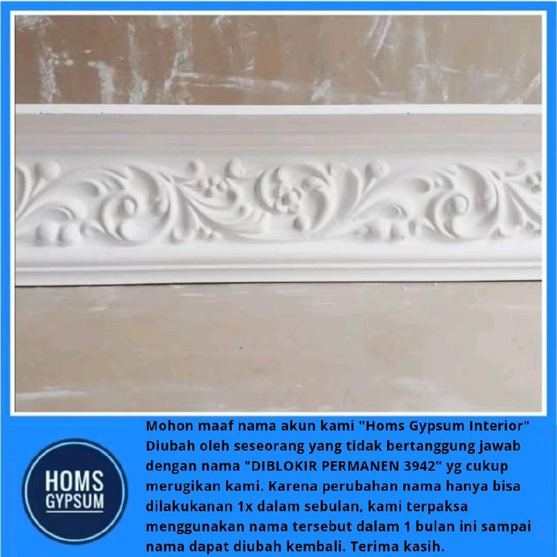 List Plafon Gypsum Motif BELL 15cm / HOMS GYPSUM INTERIOR - Shop ...
