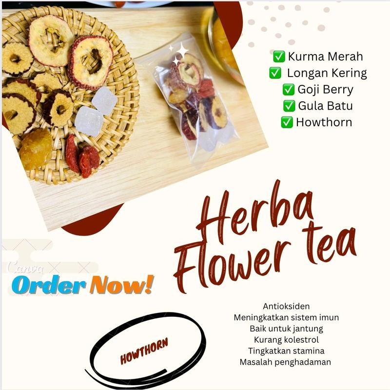 NATURAL HERB FLOWER TEA [Pack Harian] By CHOCO LOVE - TikTok Shop Malaysia