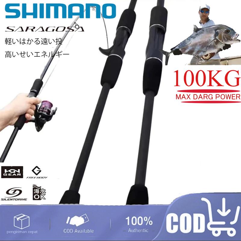 Shimano Reel Fishing Rod Set Combo Barang Mancing Set Joran Pancing ...