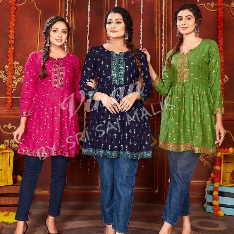 RSC Shruti super heavy quality short Kurtis - TikTok Shop Malaysia