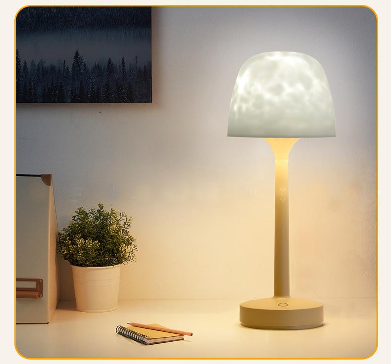 Tall water ripple atmosphere remote control table lamp adjustable ...