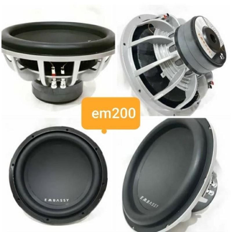 Subwoofer Embassy EM 200 DC-12 - Subwoofer Double Magnet Embassy - Shop ...