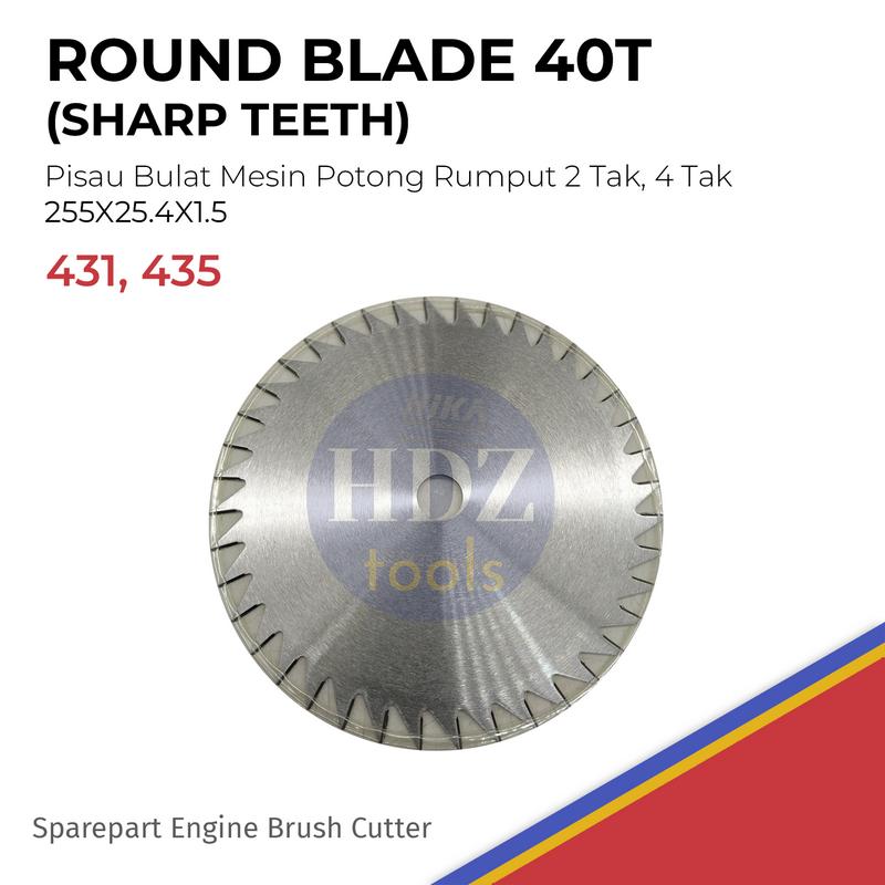 Round Blade 40T 60T 80T Sharp Teeth Pisau Bulat 255X25.4X1.5 - Shop ...