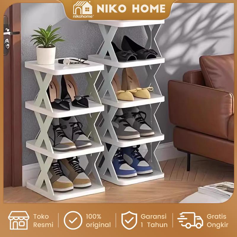 Nikohome Rak Sepatu X Tempat Rak Sepatu Susun Rak Sendal Tempat Sendal ...