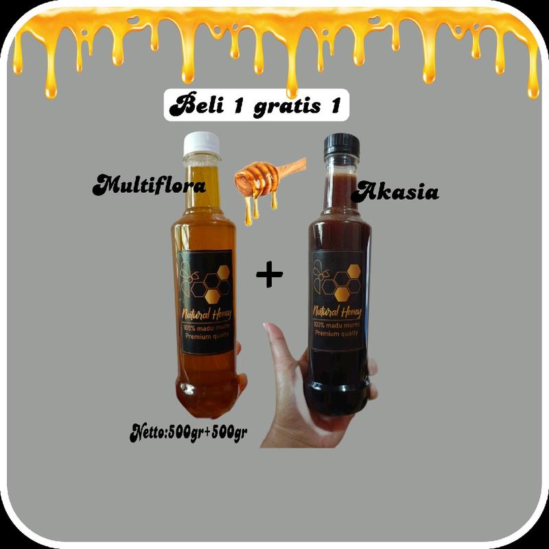 Beli 1 gratis 1 madu akasia+multiflora - Shop | Tokopedia