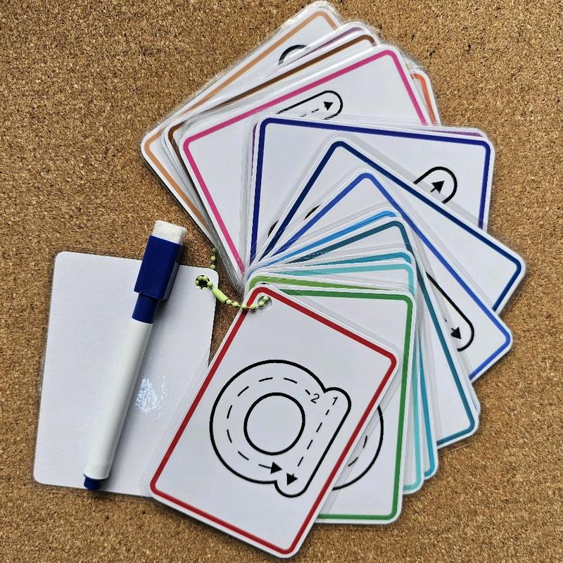 alphabets tracing cards, kad huruf abc, kad garis putus-putus - TikTok ...