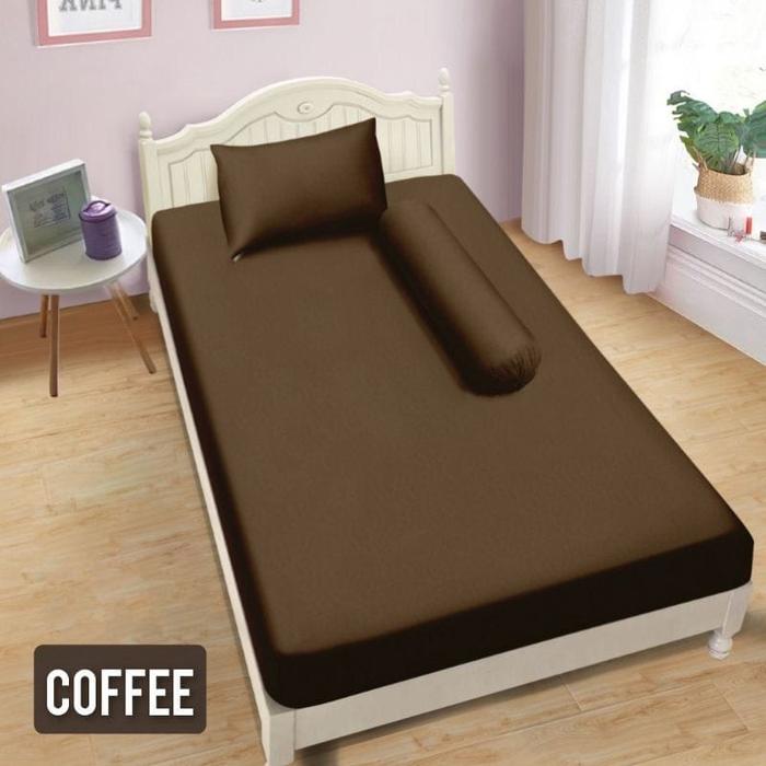 Jual Vallery Sprei Quincy Coffee 120x200x30cm Bahan 100% Katun Serat ...