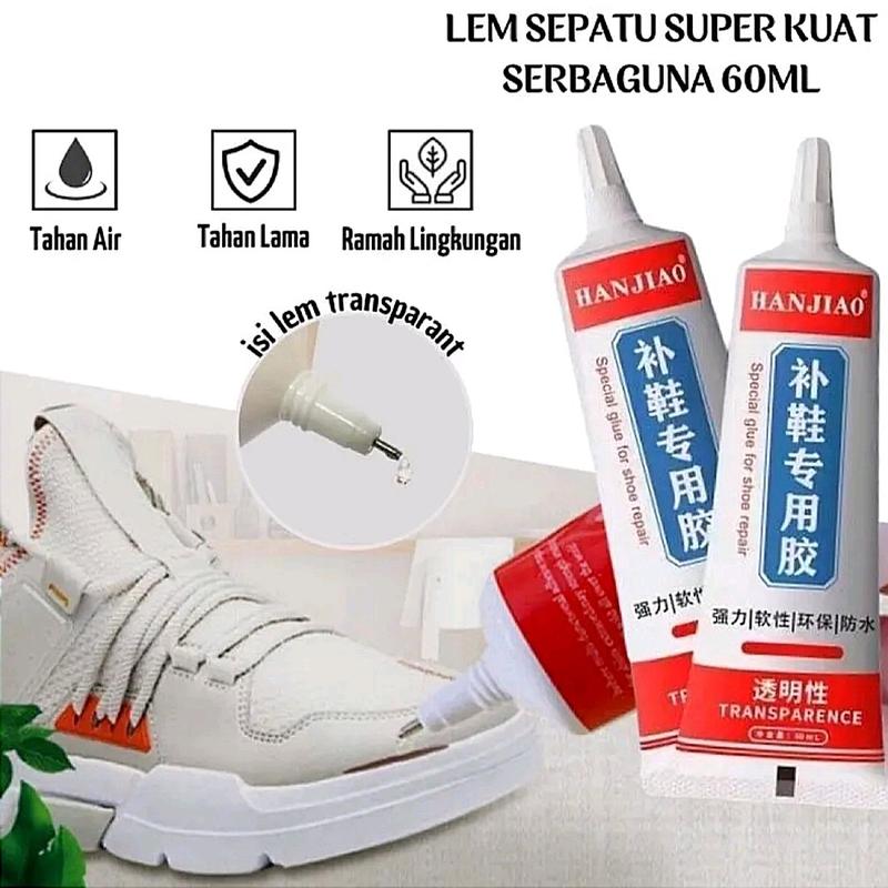 Lem Hanjiao 60ml Lem Sepatu Sandal Waterpoof Super Kuat Dan Tahan ...