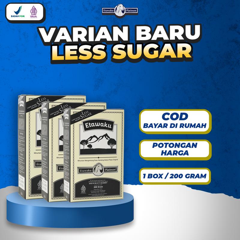 Etawaku Platinum LESS SUGAR - COMBO HEMAT 3 BOX Less Sugar @200gram ...