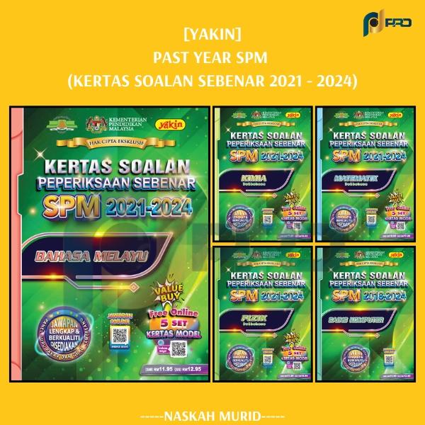 (PD) PAST YEAR SPM 2025 [TAHUN 2021 - 2024] KERTAS SOALAN SEBENAR ...