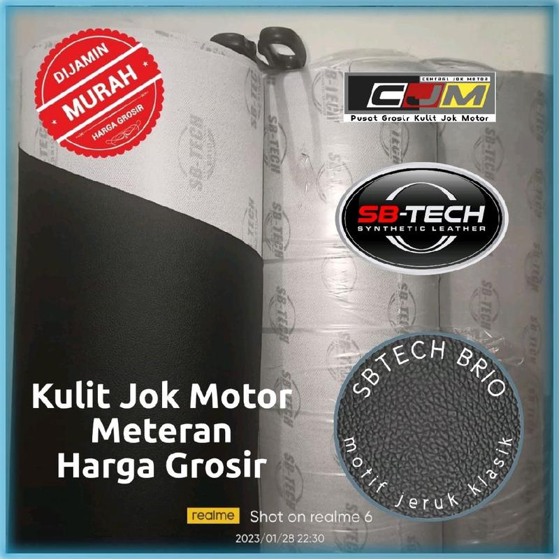 SB-TECH ROLAN PVC LEATHER SBTECH BRIO MOTIF JERUK KLASIK FOR MOTORCYCLE ...