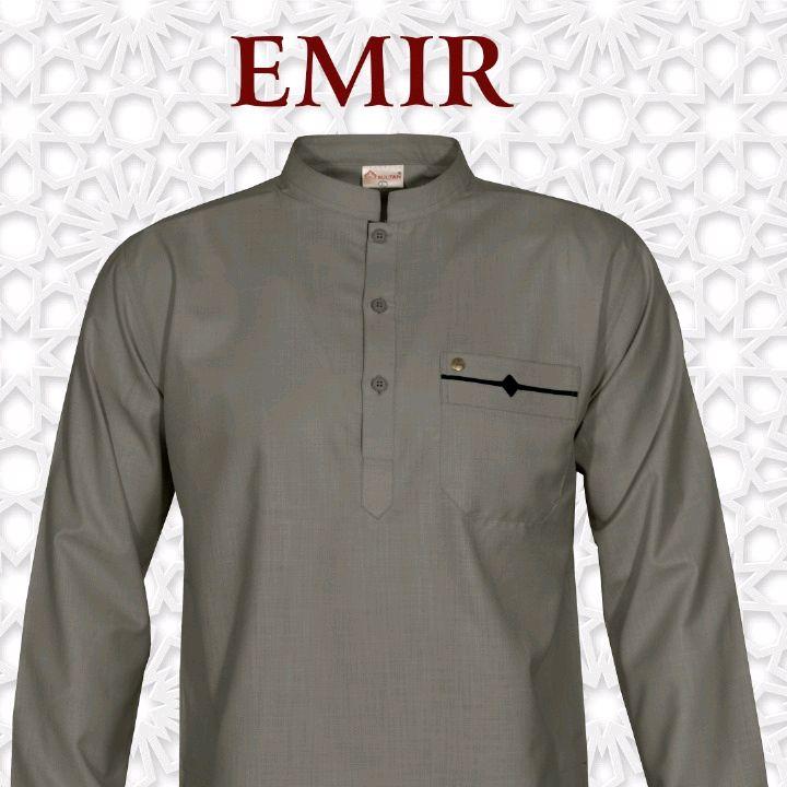 EMIR KURTA PREMIUM BY SULTAN - ROUND NECK AND COLLAR - FULL SLEEVES ...