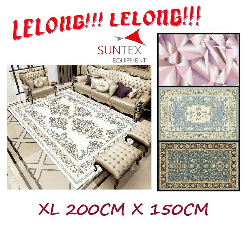 LELONG PENGHABISAN STOK ~ Saiz XL Karpet 200cm x 150cm 5D Kristal ...