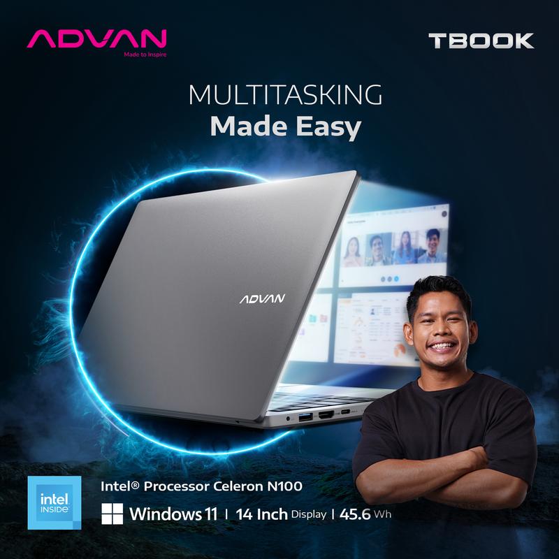 [Exclusive Iben_ma] (FREE TAS) ADVAN TBOOK Intel N100 4GB/128GB - Shop ...