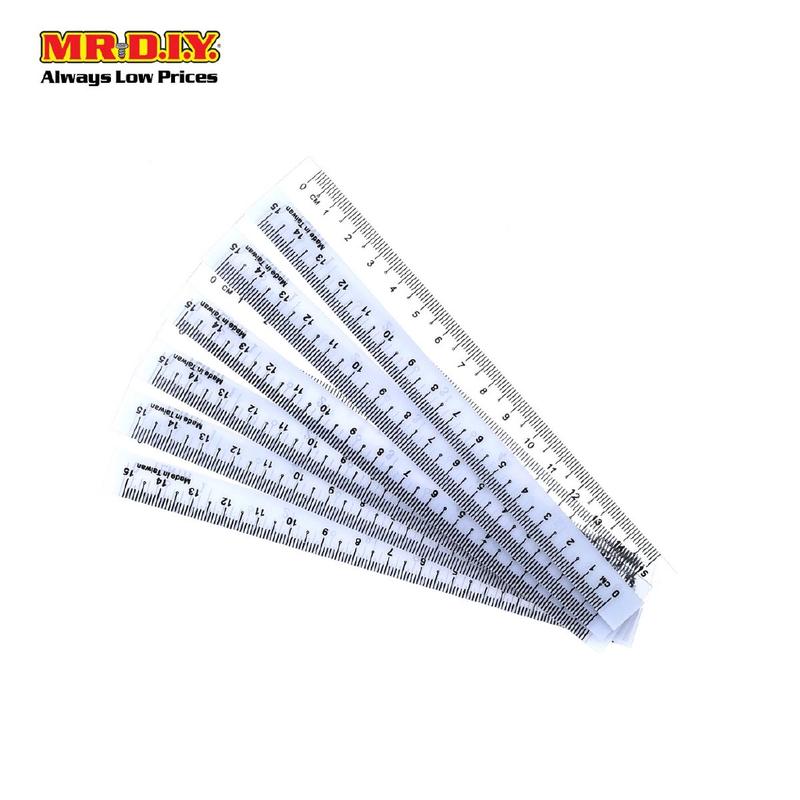 NIEKI Transparent Plastic Ruler 15cm (6pcs) - TikTok Shop Malaysia