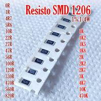 Jual 10Pcs Resistor 1206 SMD 0R 1R 4R7 5R6 10R 22R 27R 47R 56R 100R ...