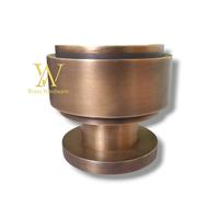 Jual Knob Pintu Rumah Kuningan Antik Motif Polos Diameter 7 cm - 2 Pcs ...