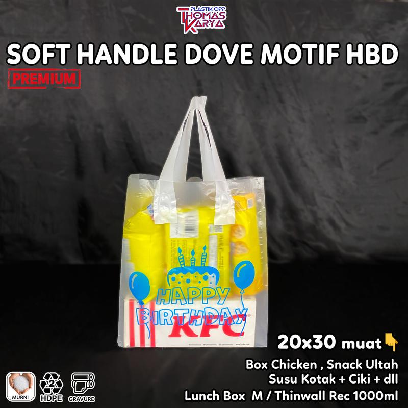 Softhandle Bag 20x30 Motif Happy Birthday Biru isi 50 Kanton - Shop ...