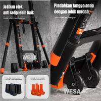 Promo tangga lipat teleskopik telescopic teleskop double aluminium ...