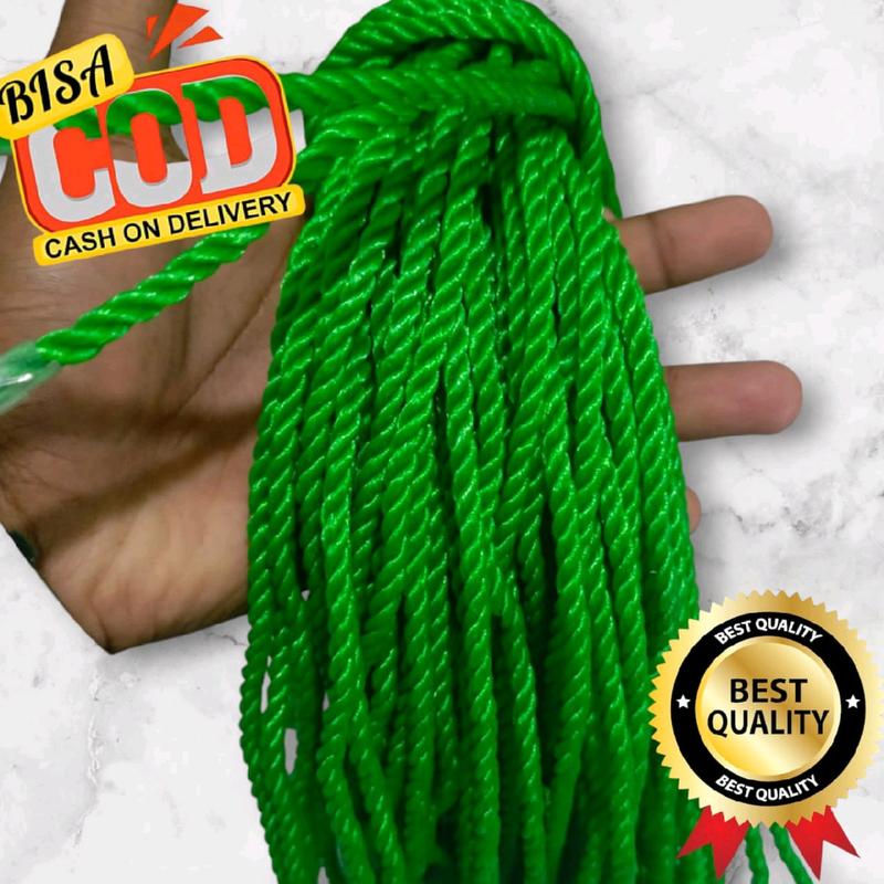 TALI TAMBANG PLASTIK 4M ( meteran) / TALI TREPAL / TALI IKAT BARANG ...